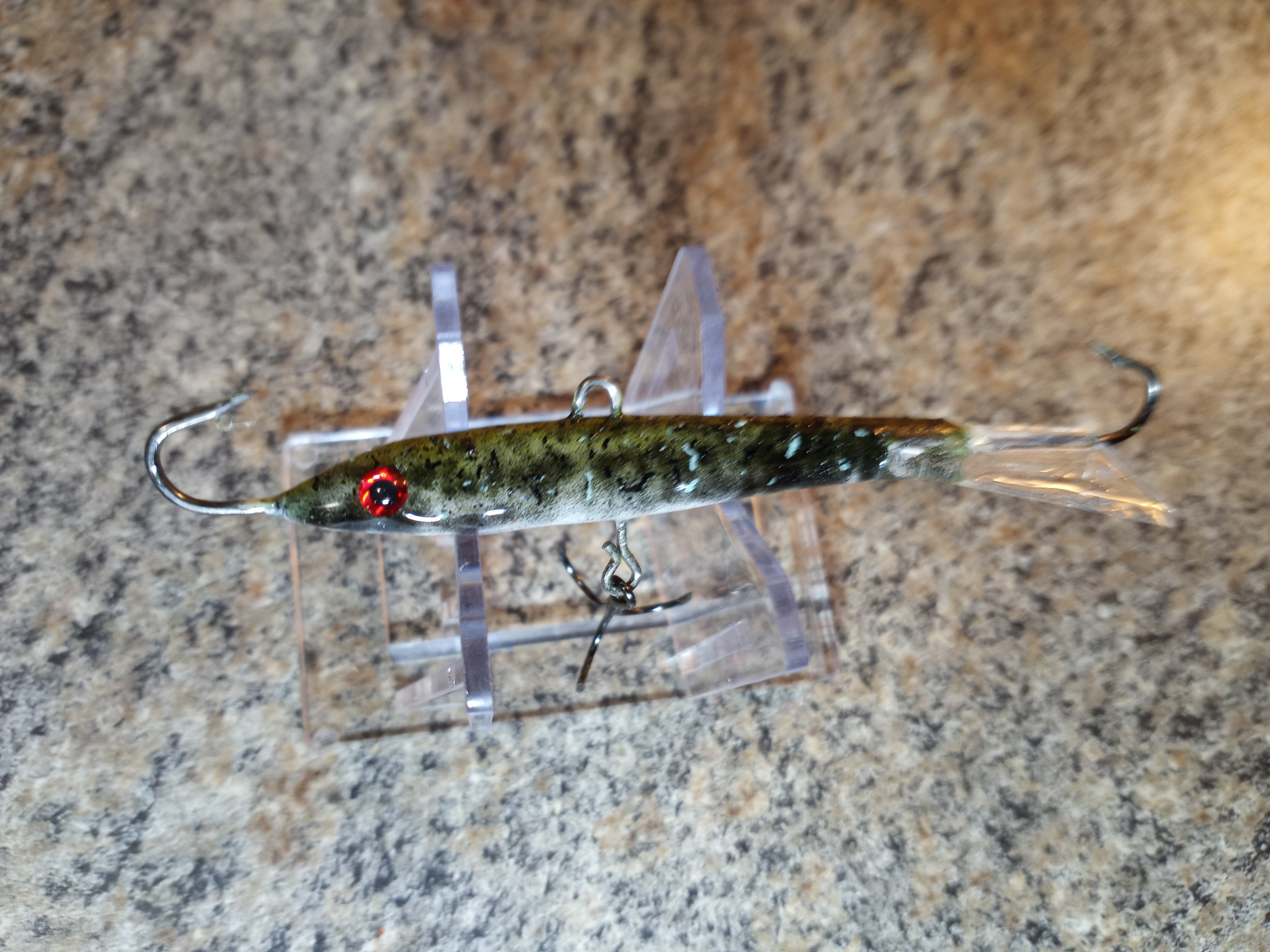 CUSTOM OPEN WATER 1/2OZ, 7/8OZ VERTICAL JIGGING MINNOW OLIVE GOBY ...