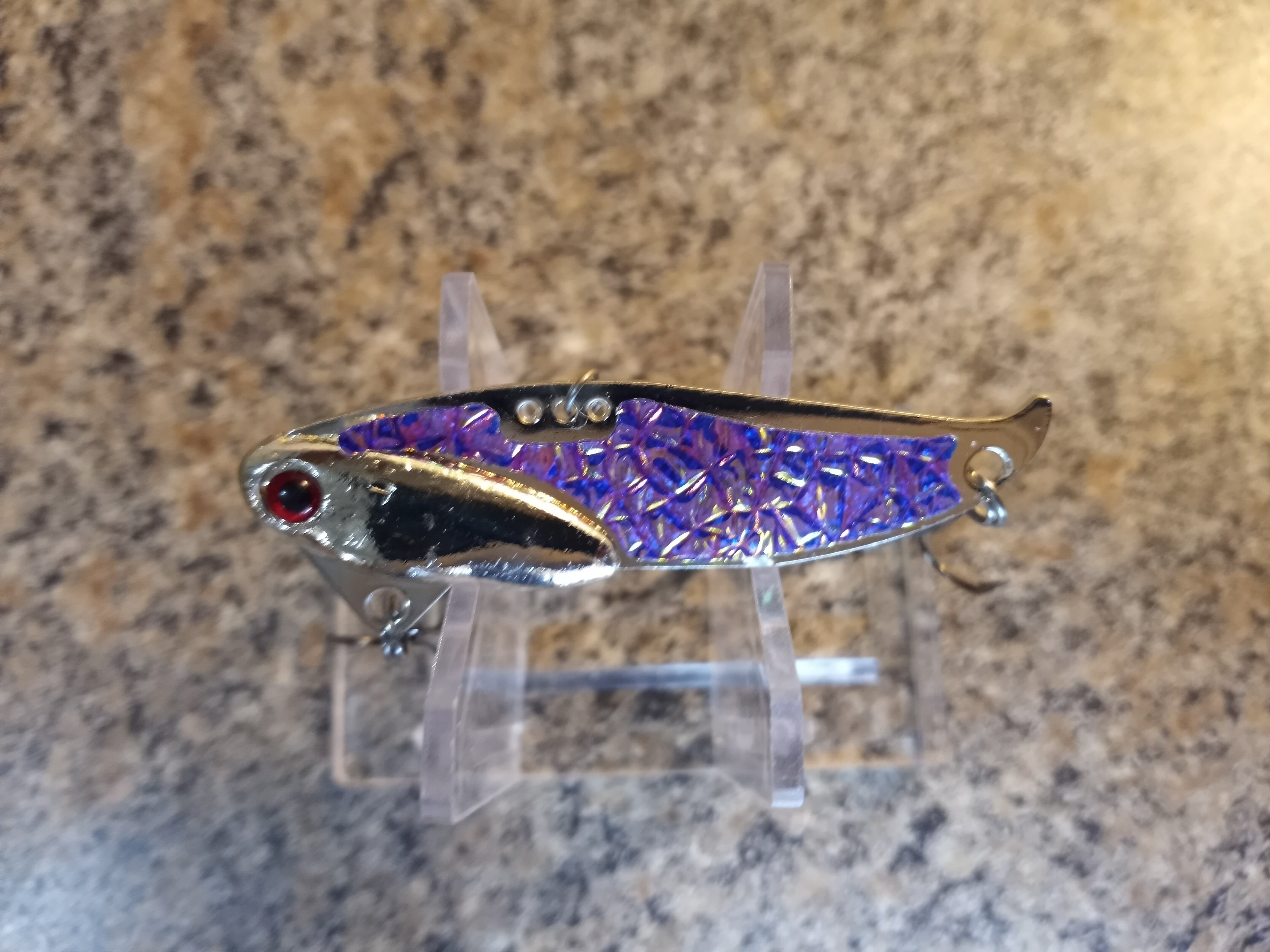 Silver Plated Custom Blade Baits in 1/2oz & 5/8oz weights LITTLE BOY B ...