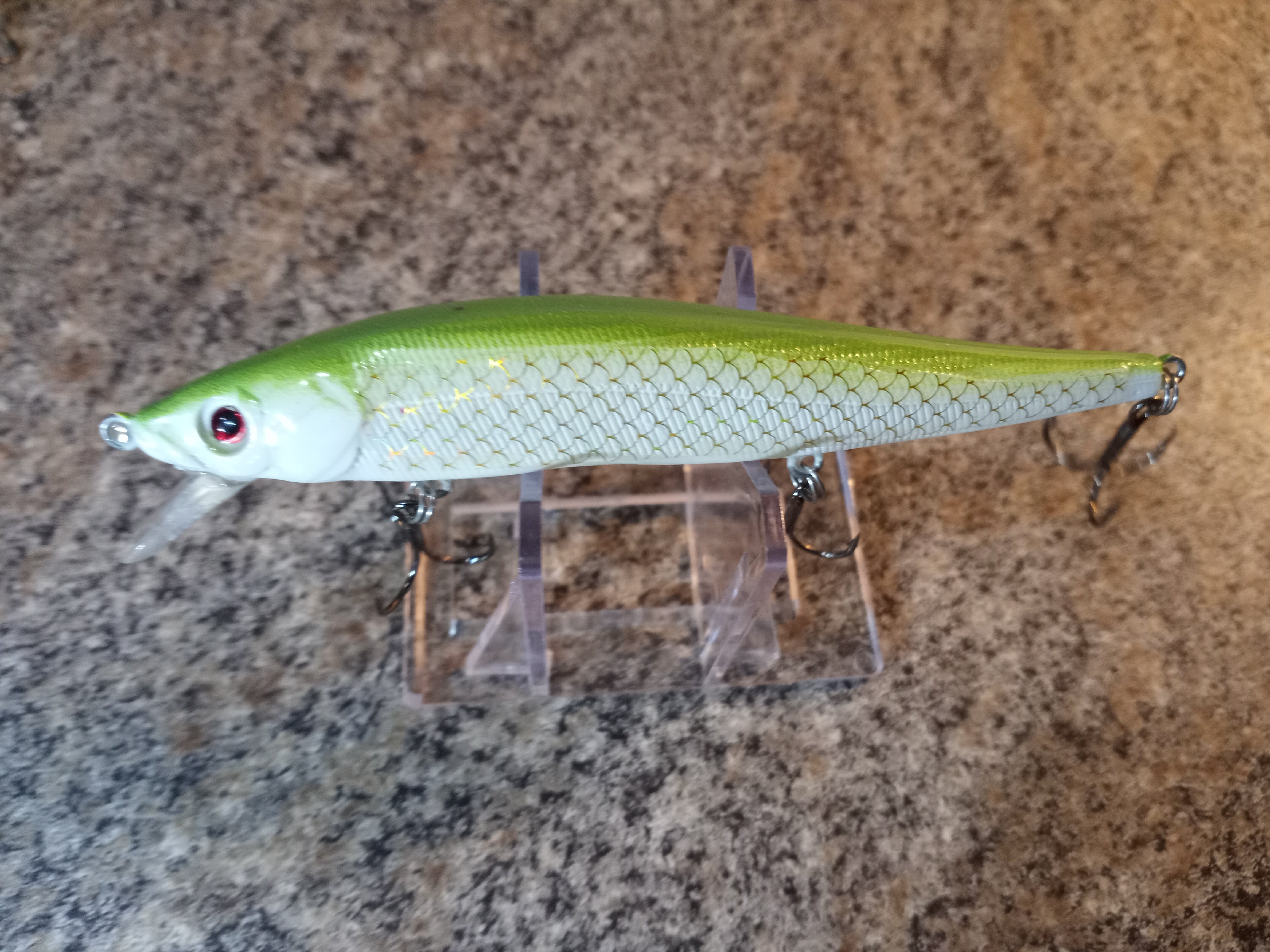 Custom Suspending Jerk Baits In 3 Sizes CITRUS SHAD – Fishing Lure Tape ...