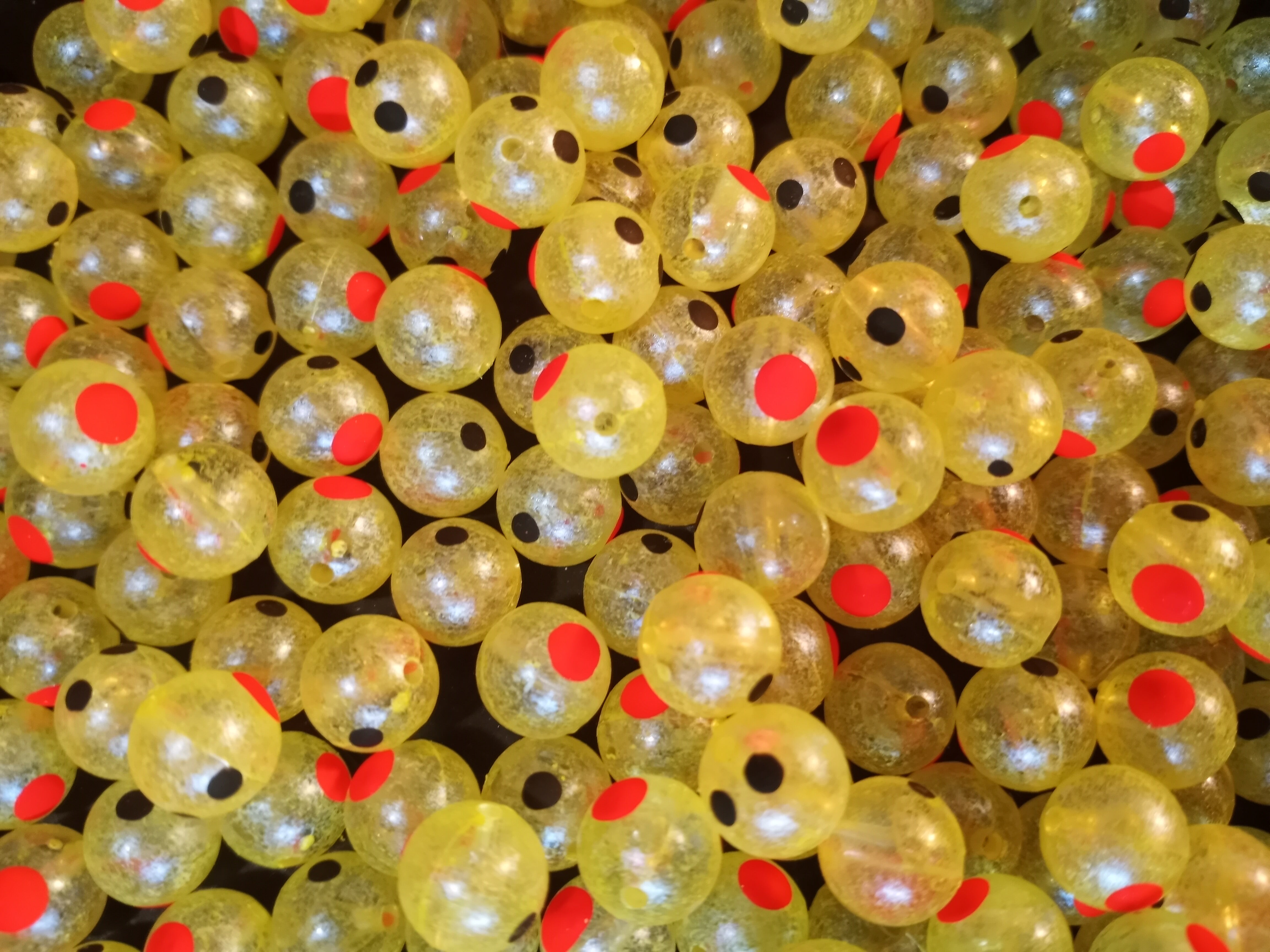 Mad River Custom Steelhead Beads CLEAR CHARTREUSE EMBRYO UV – Fishing ...