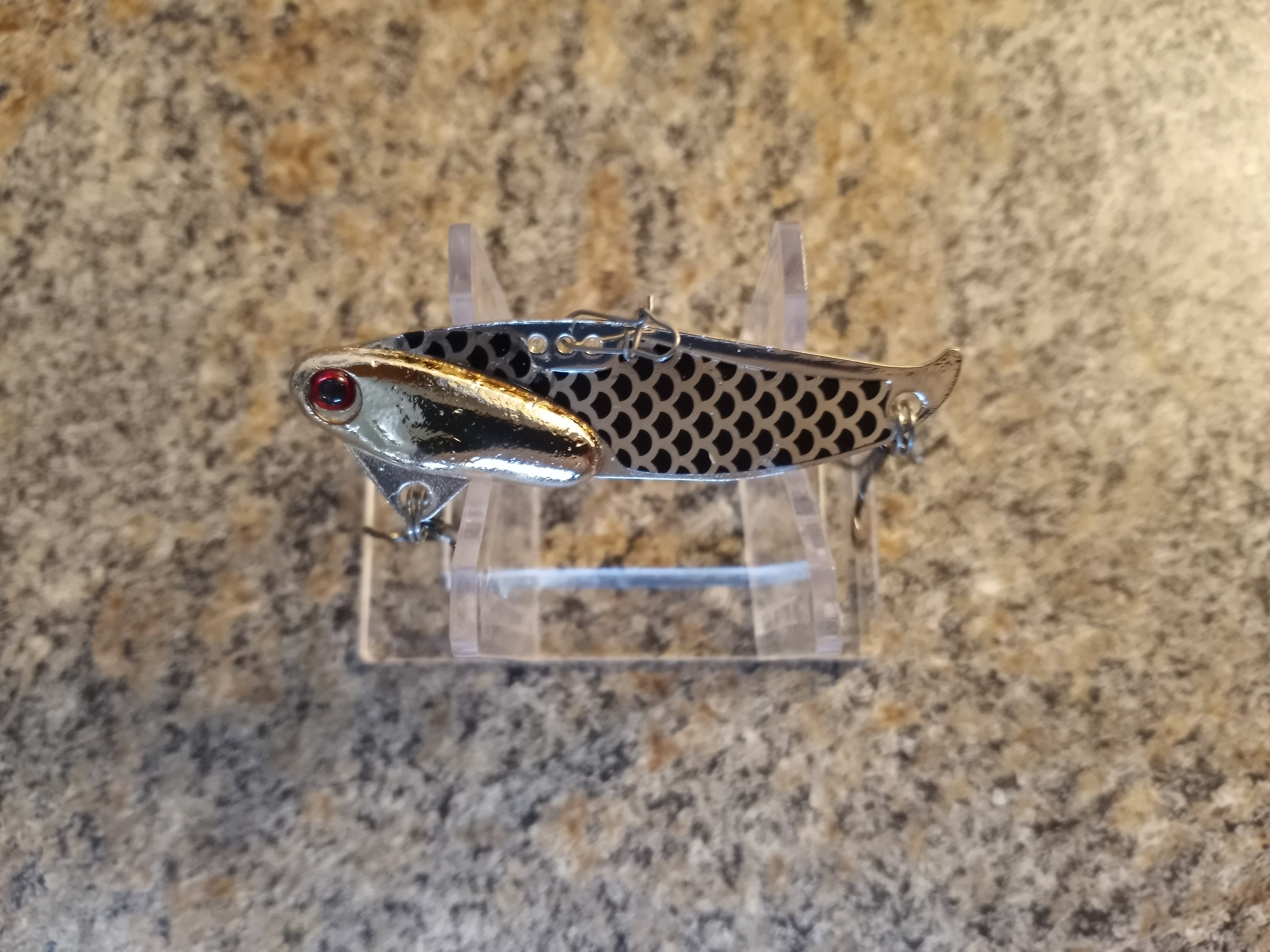 Silver Plated Custom Blade Baits in 1/2oz & 5/8oz weights SILVER PLATE ...
