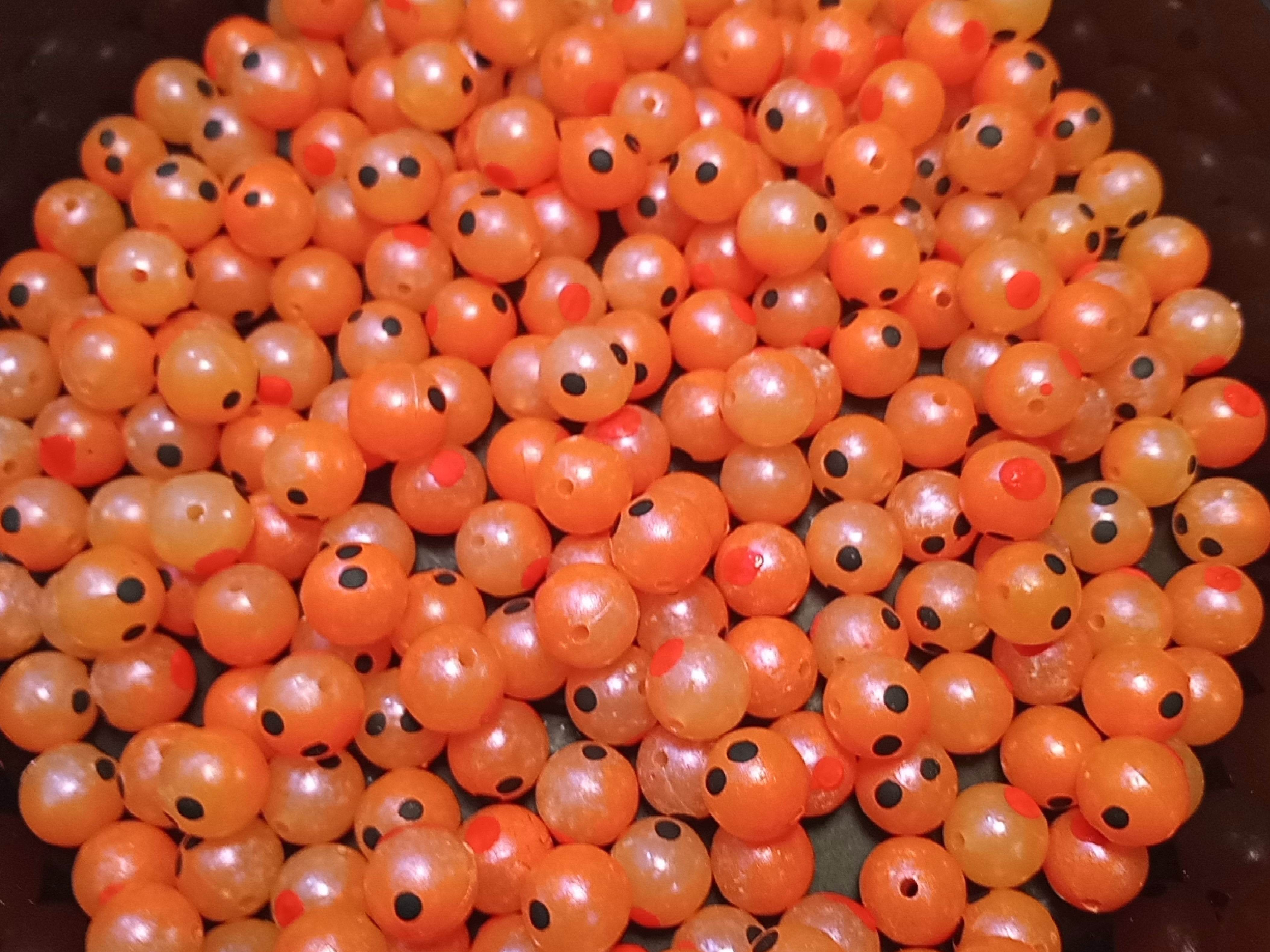 Mad River Custom Steelhead Beads PEACHY ORANGE STEELIE KRACK EMBRYO UV ...