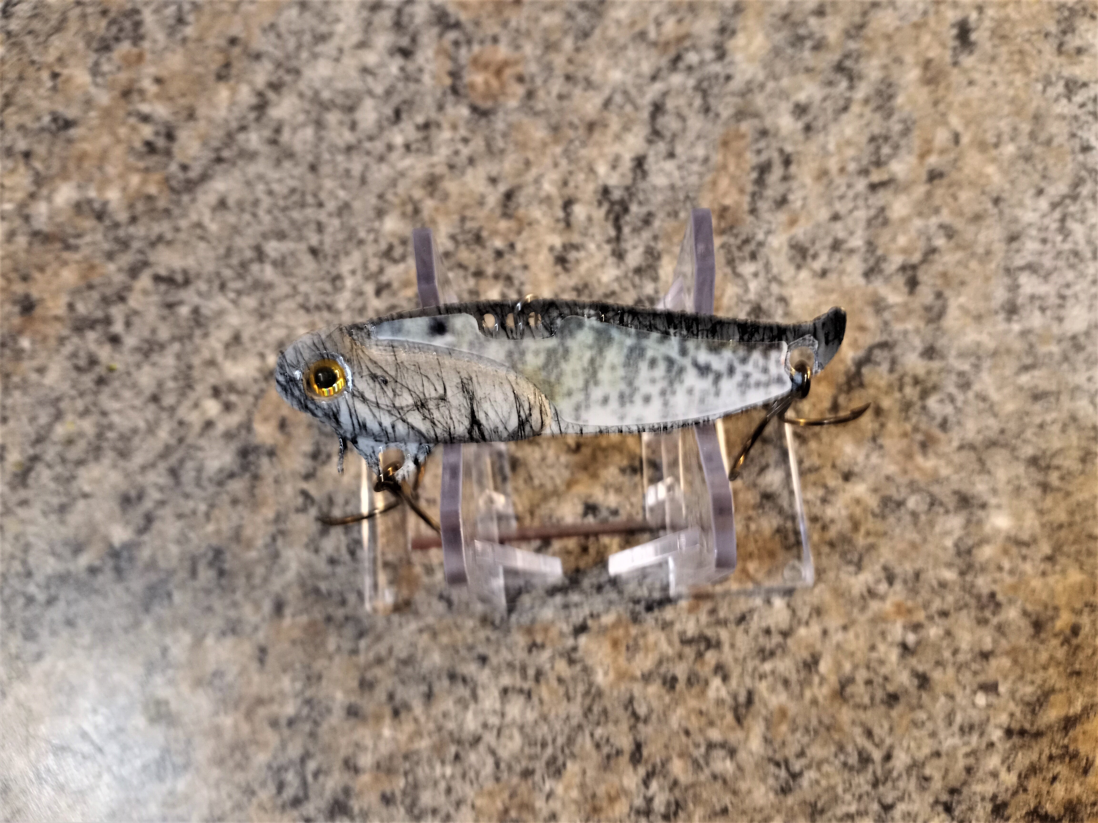 ONEIDA LAKE FORAGE MINNOW CUSTOM BLADE BAIT SIZES 1/2OZ & 5/8OZ WHITE ...