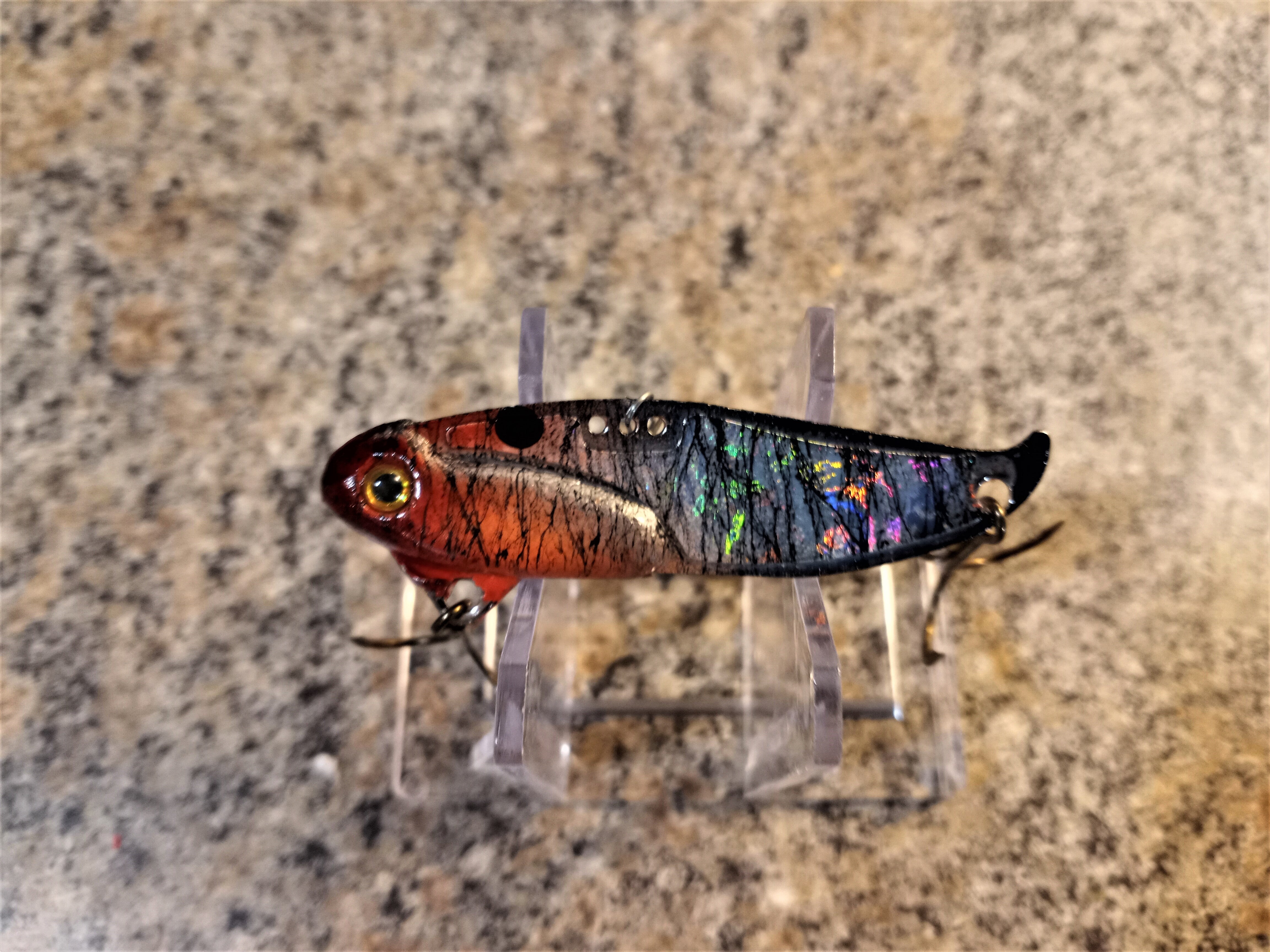 ONEIDA LAKE CUSTOM CLOWN SERIES BLADE BAIT 5/8OZ, 1/2OZ, 3/8OZ SILVER ...
